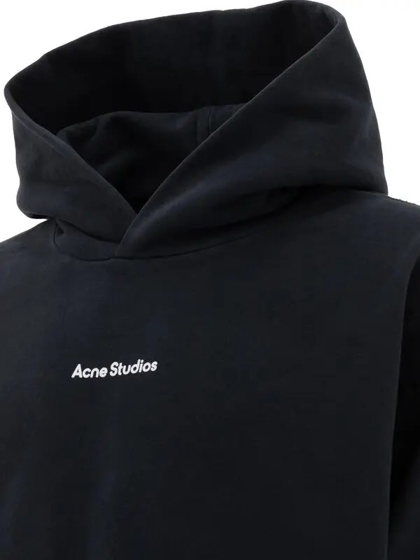 Acne Studios Oversized Logo Printed Hoodie