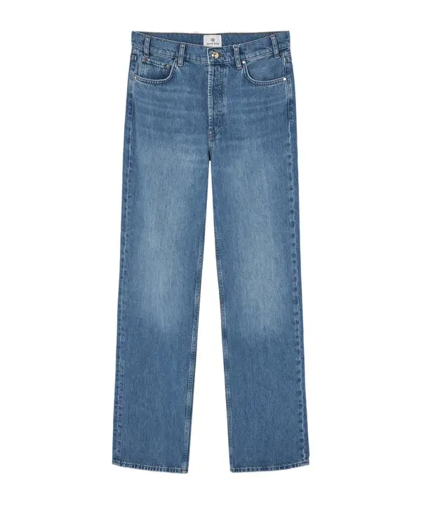 ANINE BING Mid-wash Wide-leg Jeans