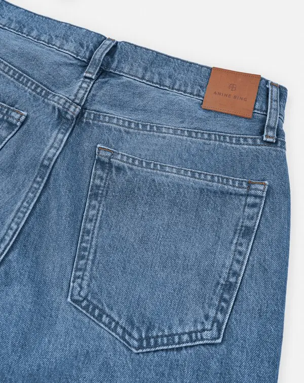 ANINE BING Mid-wash Wide-leg Jeans