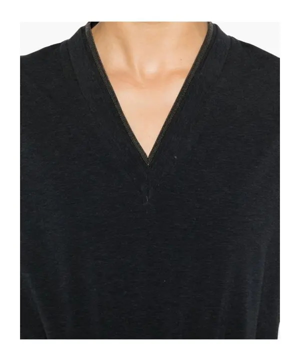 Brunello Cucinelli V-neck Short-sleeved T-shirt