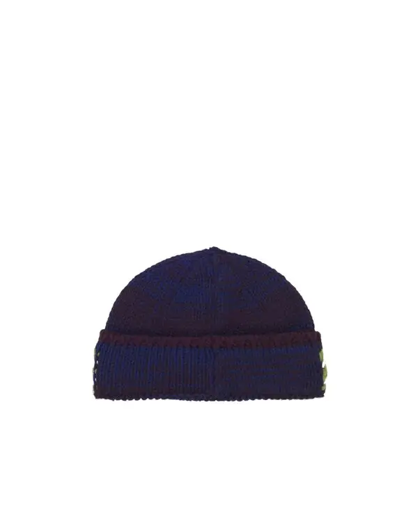 Marni Mouliné Beanie With Striped Logo