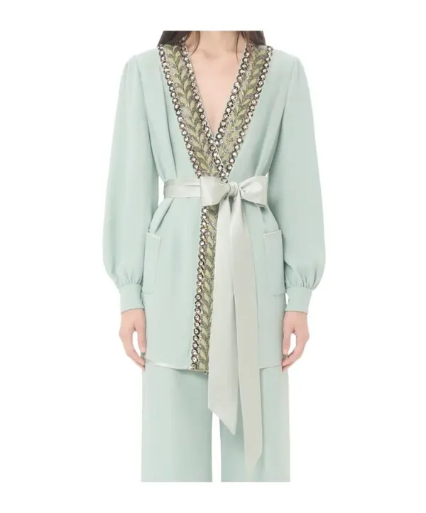 Valentino Garavani V-neck Embroidered Blouse