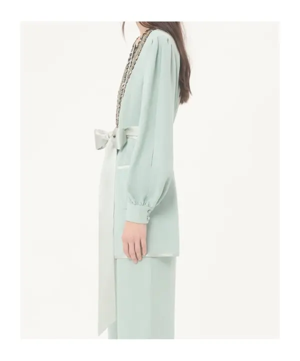 Valentino Garavani V-neck Embroidered Blouse