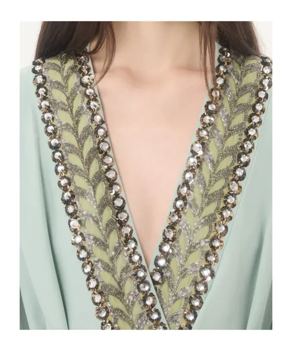 Valentino Garavani V-neck Embroidered Blouse