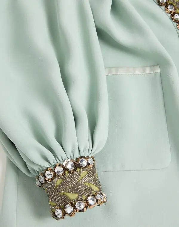 Valentino Garavani V-neck Embroidered Blouse