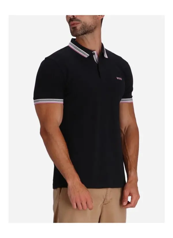 Hugo Boss Logo Embroidered Short-sleeved Polo Shirt