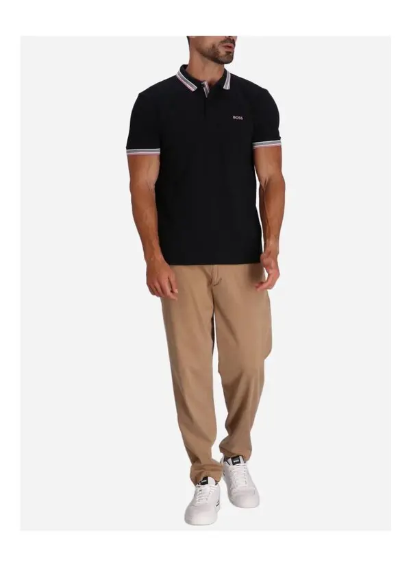 Hugo Boss Logo Embroidered Short-sleeved Polo Shirt