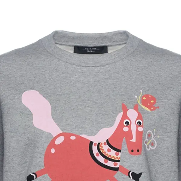 Max Mara Long Sleeve Printed Sweatshirt