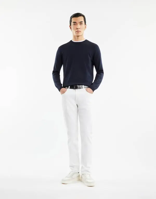 FAY Long-sleeved Round-neck Jumper - Black