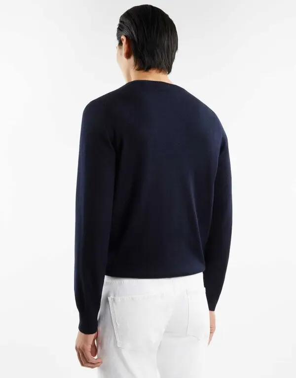 FAY Long-sleeved Round-neck Jumper - Black