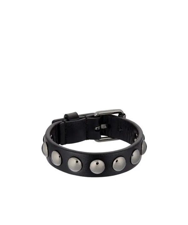 Dior Diorevolt Leather Studded Bracelet - Black