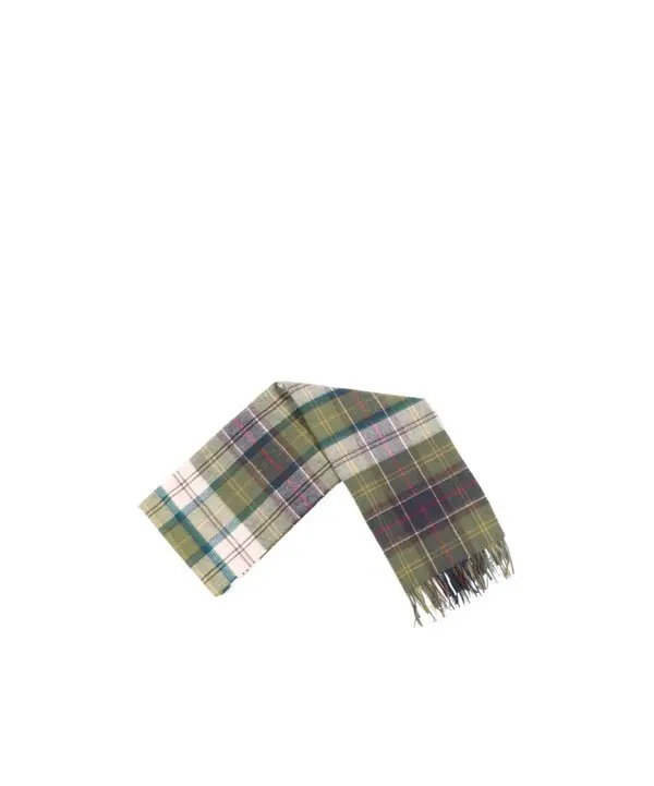 Barbour Checked Fringed-edge Scarf
