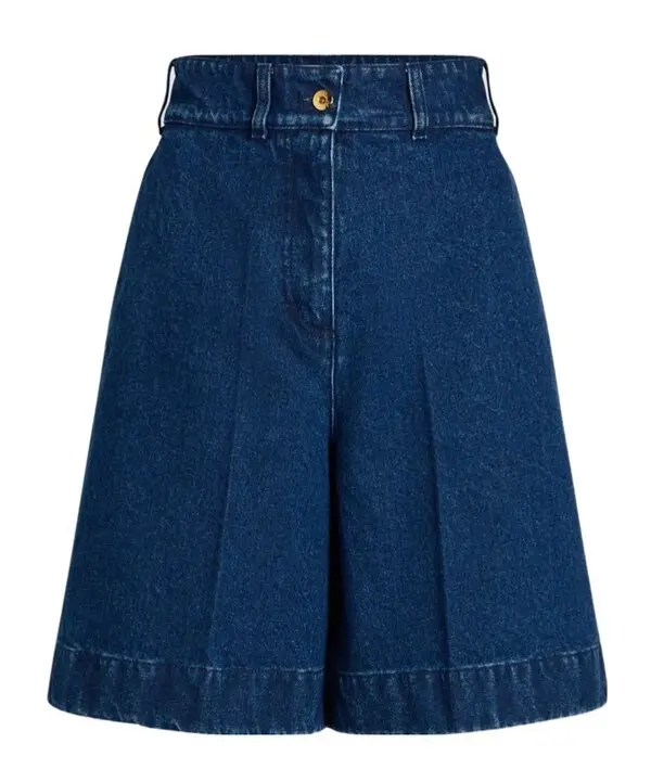 PATOU Denim Bermuda Shorts - Dark Blue