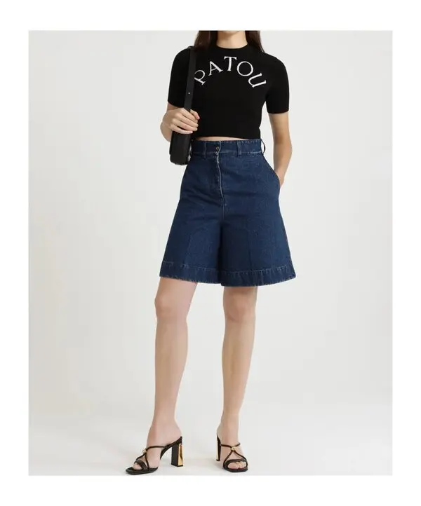 PATOU Denim Bermuda Shorts