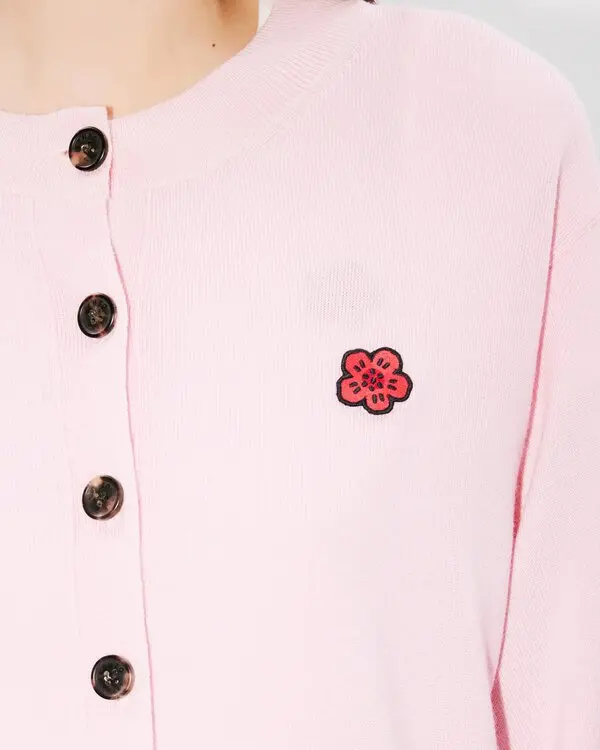 Kenzo Boke Flower Crewneck Knitted Cardigan