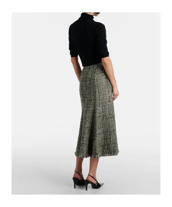 Erdem Tweed Midi Skirt