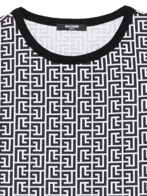 Balmain Logo Print Sleeveless Top