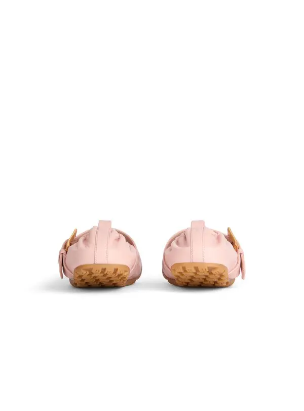 Balmain Anthem Leather Ballet Flats With Buckle Detail