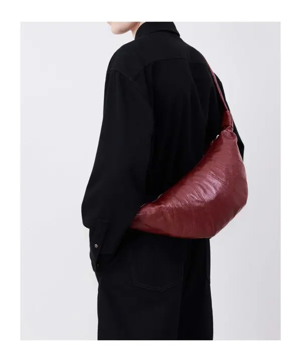LEMAIRE Medium Croissant Bag - Brick Red