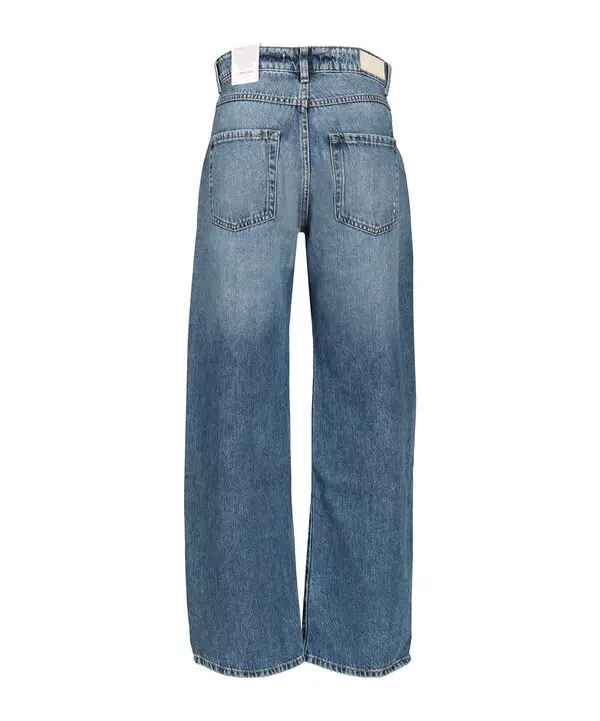 ICON DENIM LOS ANGELES Bea Low Rise Wide-leg Jeans - Blue