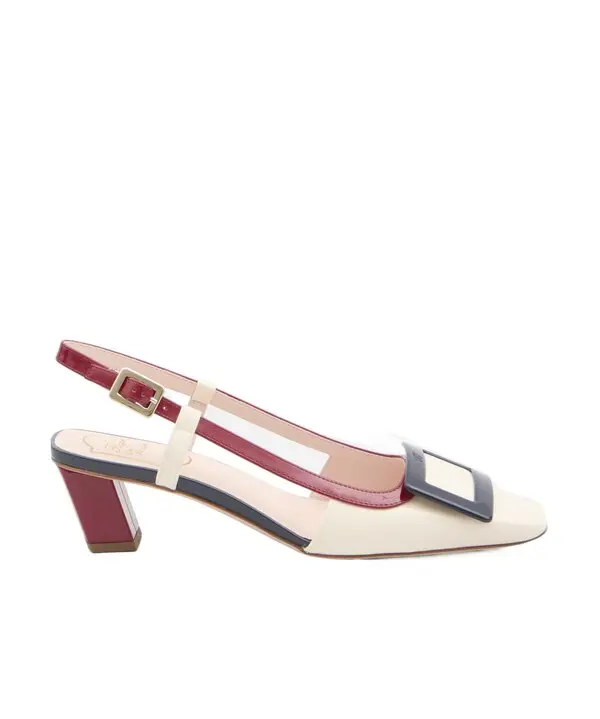 ROGER VIVIER Covered Buckle Slingback Pumps