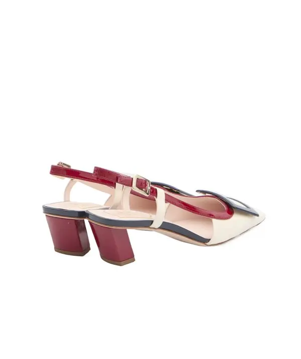 ROGER VIVIER Covered Buckle Slingback Pumps