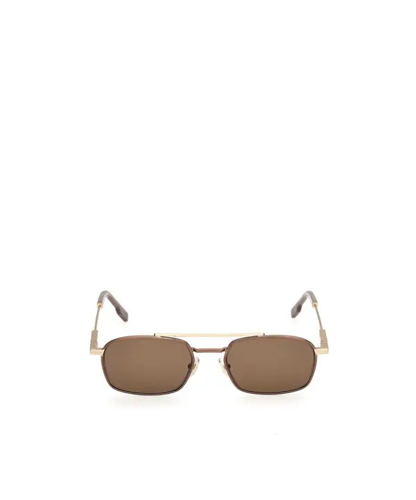 Zegna Geometric Sunglasses - Brown