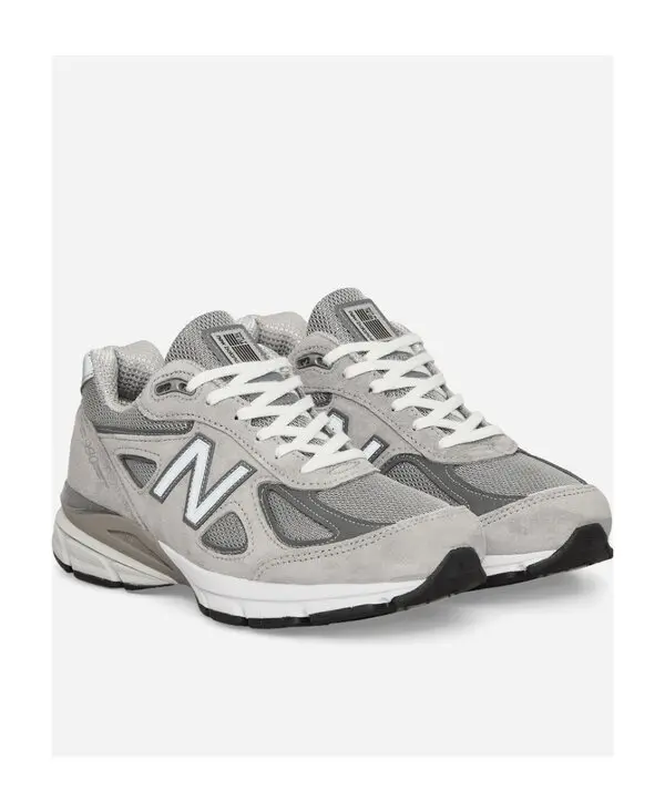 NEW BALANCE 990v4 Lace-up Sneakers - Gray