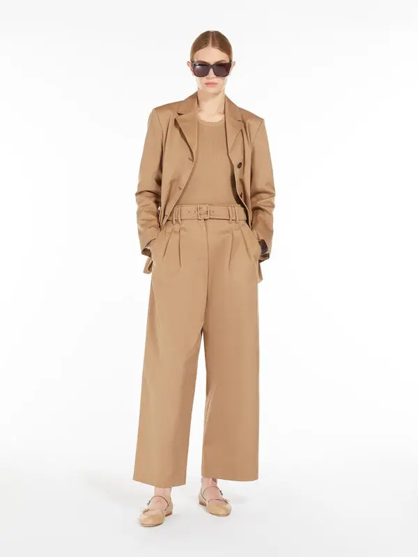 Max Mara Single-breasted Cotton Gabardine Blazer