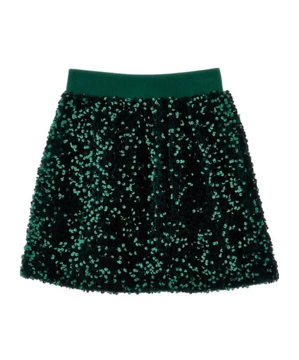 Monnalisa Sequined Mini Skirt