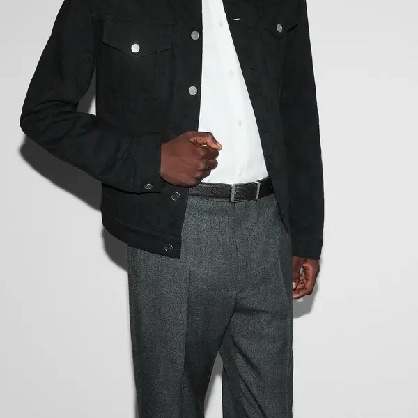 Gucci Rectangular Buckle Leather Belt