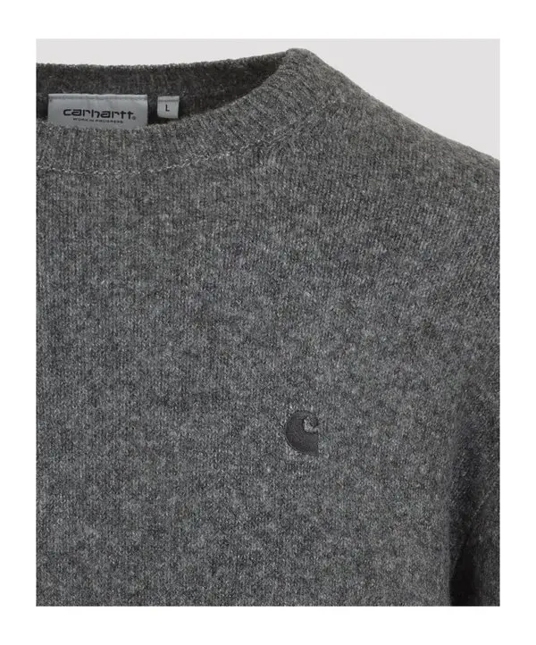 Carhartt Work In Progress Embroidered Logo Crew Neck Pullover