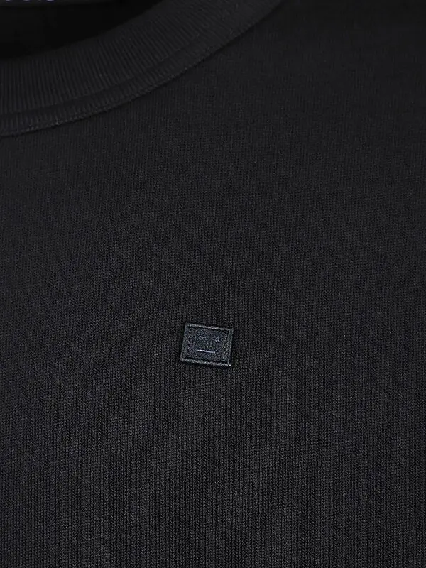 Acne Studios Face Logo Patch Jersey Sweatshirt