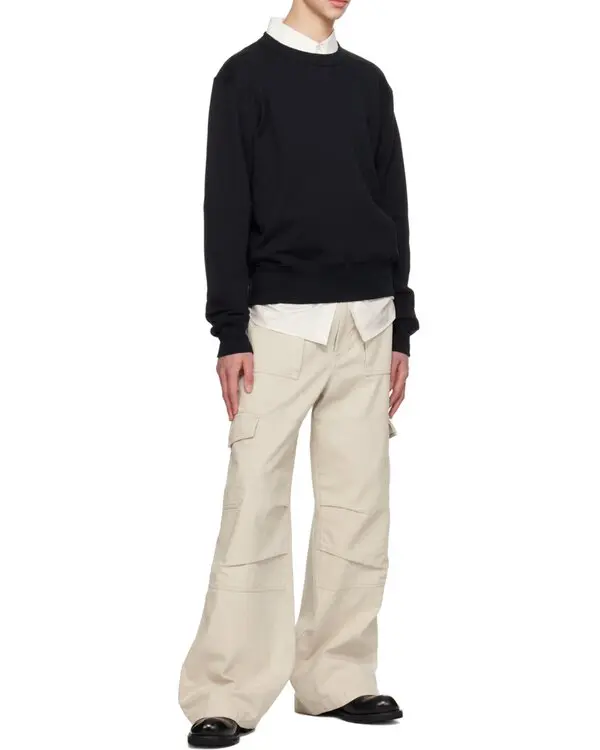 Acne Studios Face Logo Patch Jersey Sweatshirt