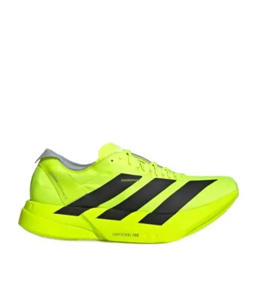 Adidas Adizero Adios Pro 4 Athletic Sneakers - Lucid Lemon / Core Black / Halo Silver