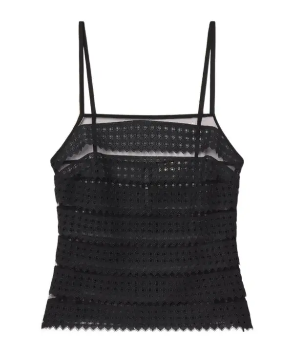 FRAME Lattice Crochet Cami