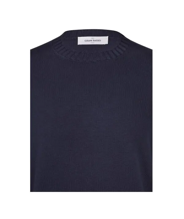 GRAN SASSO Long Sleeve Cotton Sweater