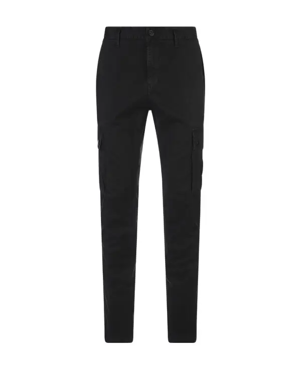 Stone Island Compass Motif Straight-leg Cargo Trousers