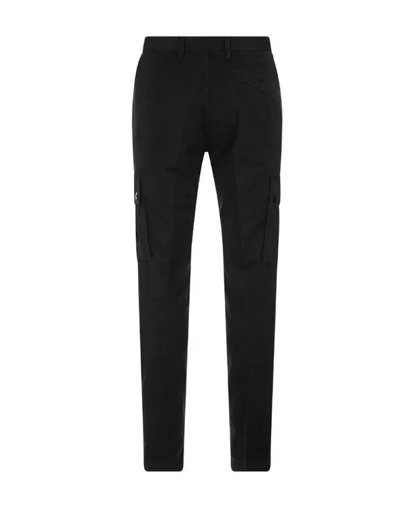 Stone Island Compass Motif Straight-leg Cargo Trousers