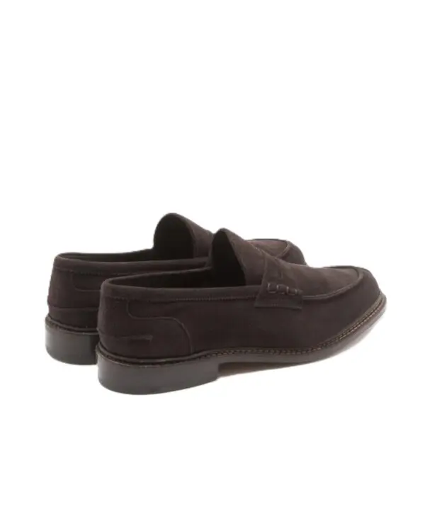 TRICKER'S Round-toe Suede Loafers