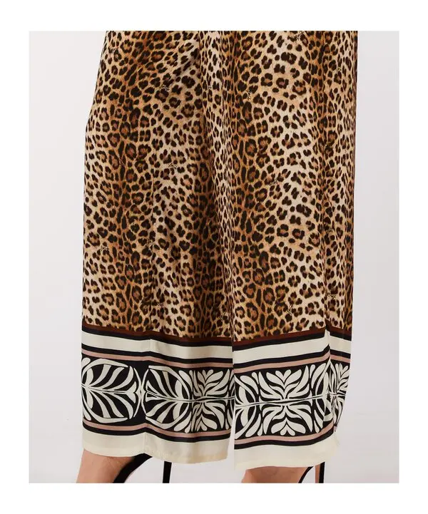 Liu Jo Leopard Print Border Trousers