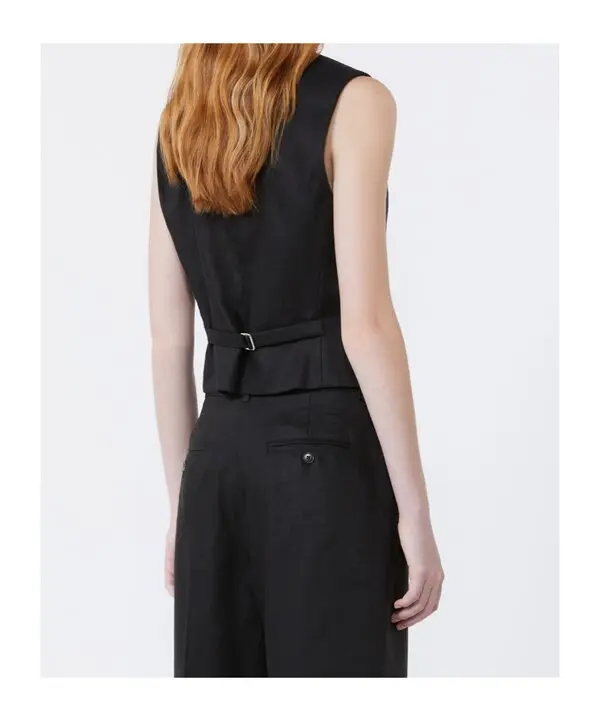 Max Mara Button V-neck Waistcoat