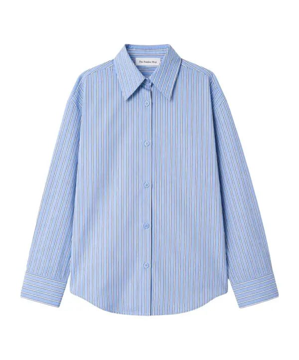 THE FRANKIE SHOP Peri Striped Long-sleeve Shirt - No