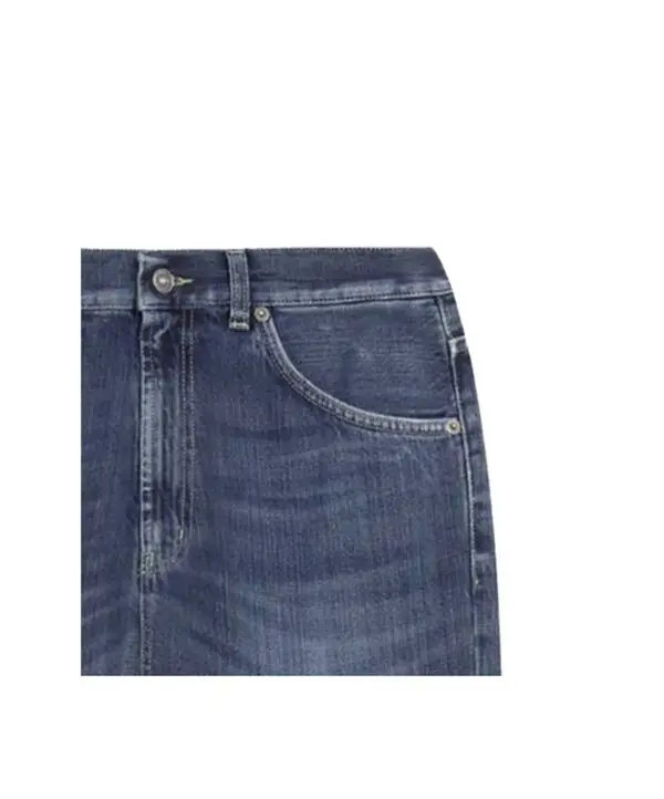 DONDUP Cuffed Hem Jeans - Blue