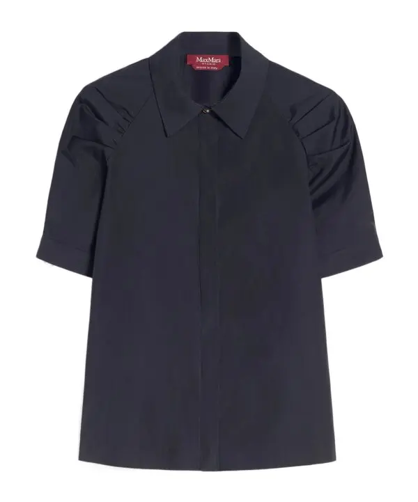 Max Mara Mstamore Ruched Sleeve Shirt - Black