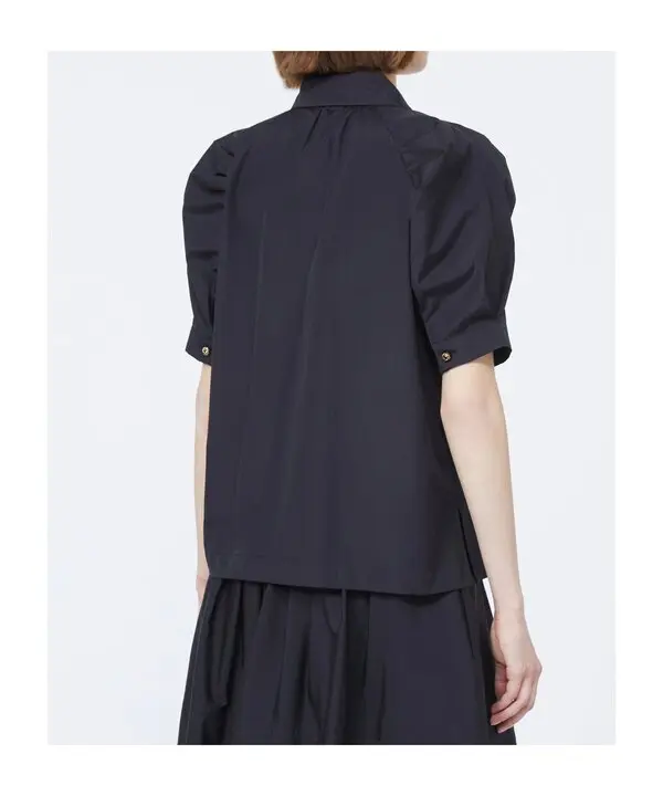 Max Mara Mstamore Ruched Sleeve Shirt - Black