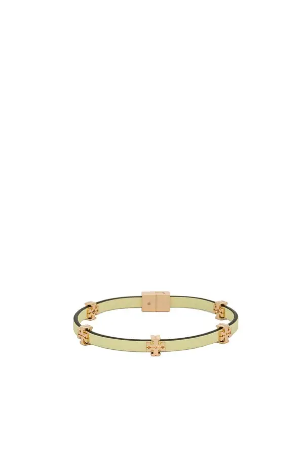 Tory Burch Logo Plaque Bracelet - Yellow