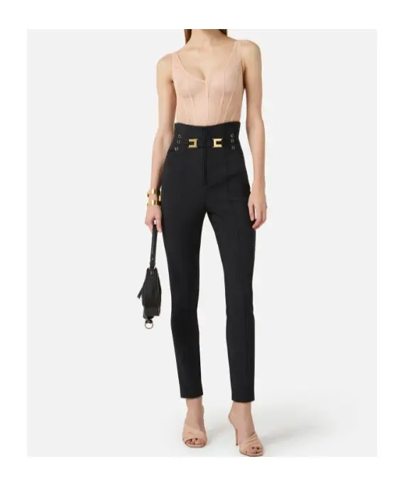 Elisabetta Franchi Tulle Micro-mesh Bodysuit