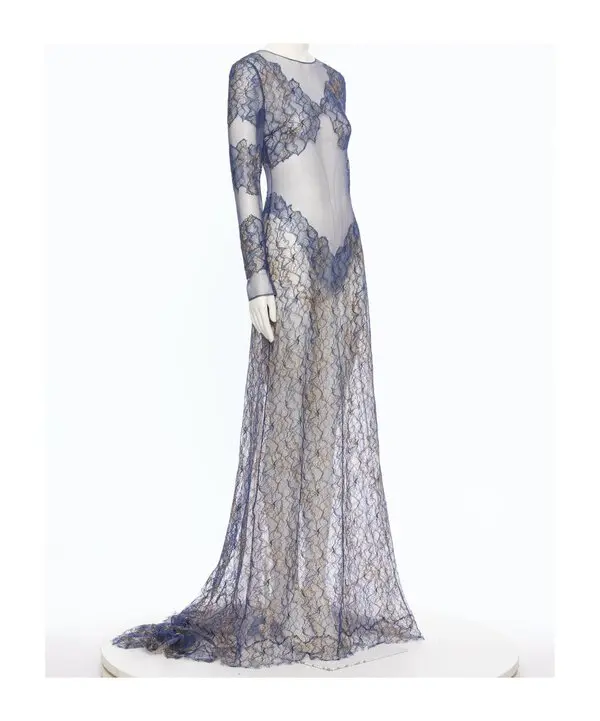 Valentino Garavani Round Neck Long Sleeve Dress