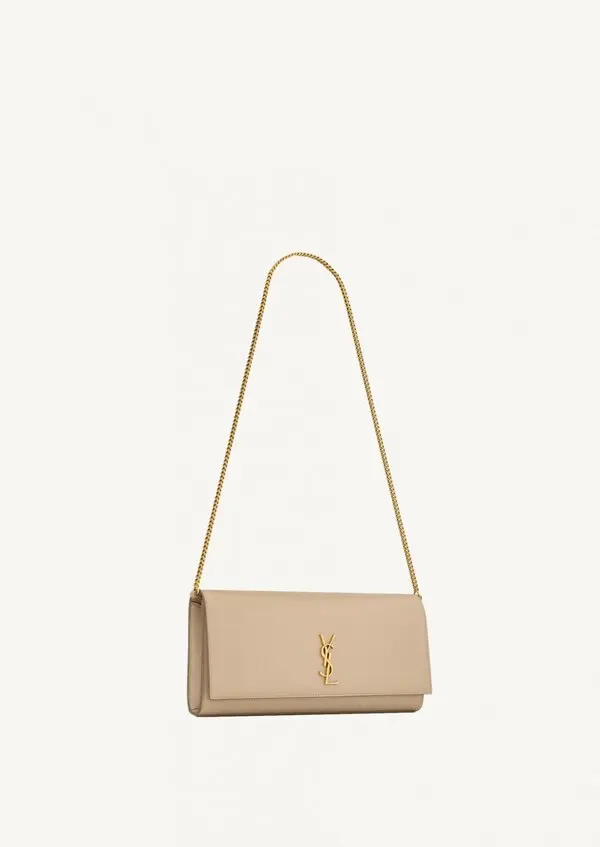 Saint Laurent Kate Shoulder Bag - Beige